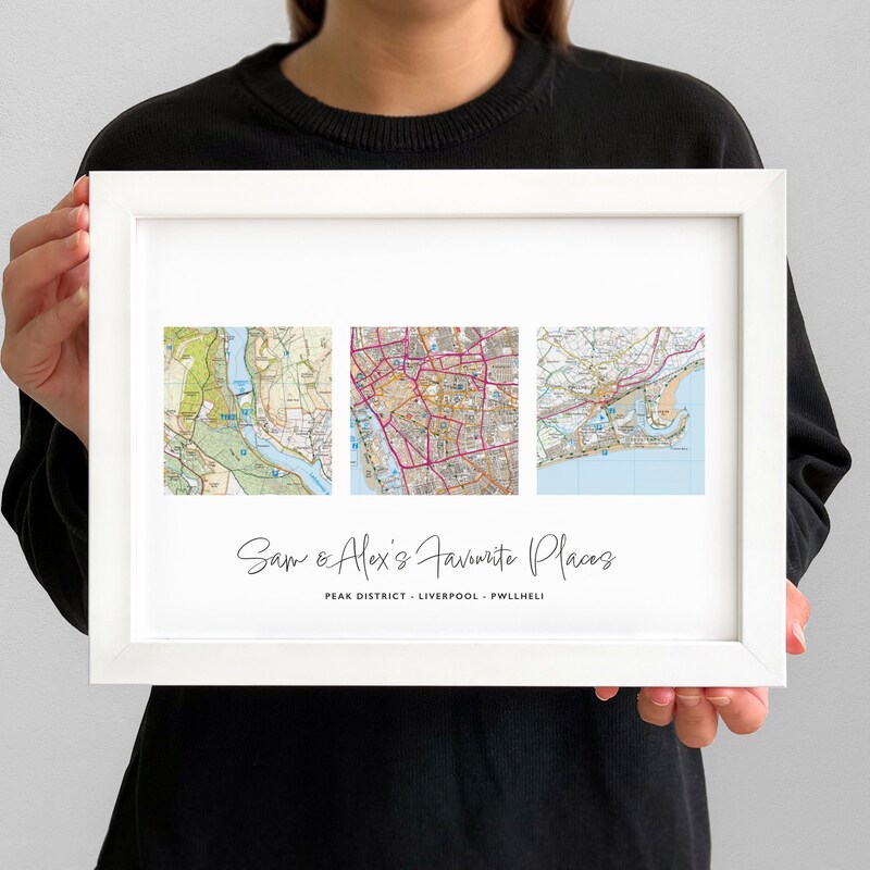Framed Os Map - Etsy UK