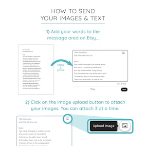 Custom Personalised Photo and Poem Print. Use Your Own Words & Images ...