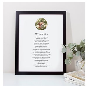 Personalised Photo Poem Print Available Framed. Use Your Own Photos ...