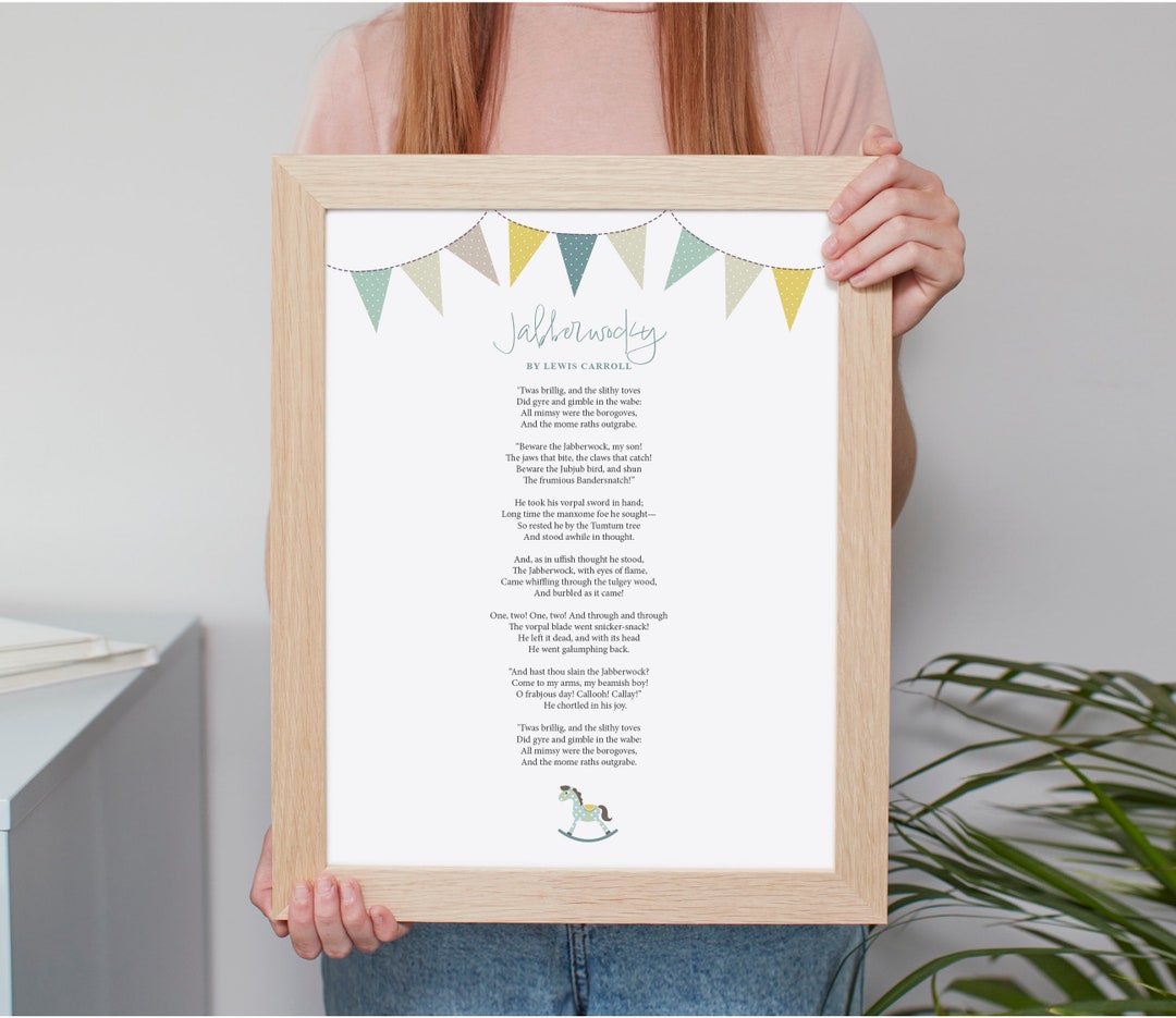 Personalised Children's Poem Print Custom Made Nursery Wall Decor Art ...