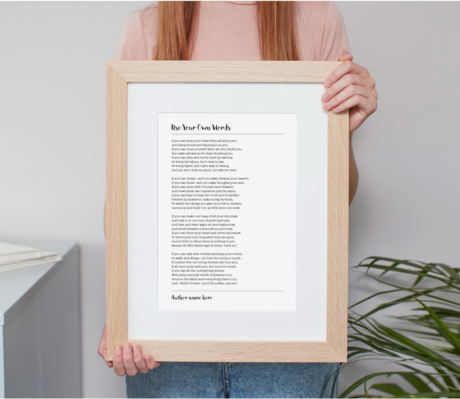 Personalised Poem Print. Use Your Own Words. Custom Made. Favourite ...
