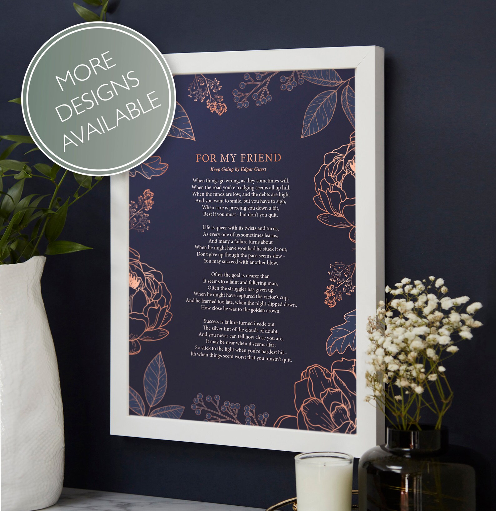 Your Favourite Words Poem Lyrics Personalised Print. Custom Made ...