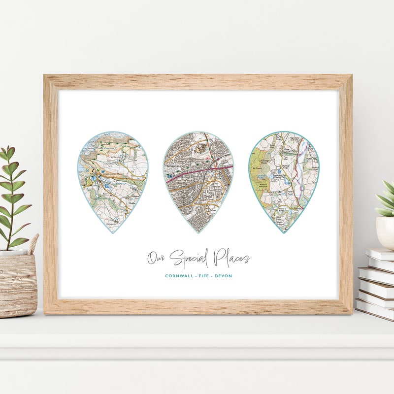 Framed Os Map - Etsy UK