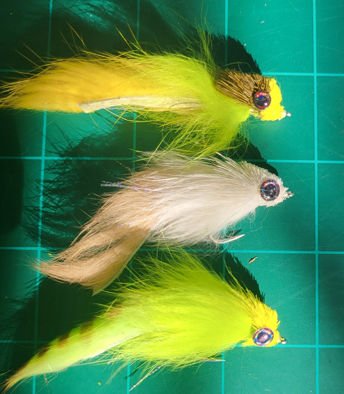 3 Pack Deer Hair Diver Flies - Etsy
