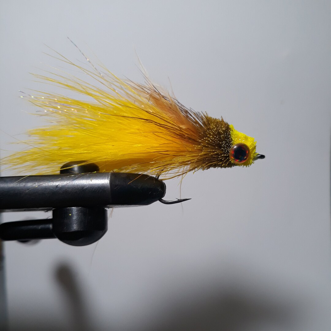 3 Pack Peacock Bass Deer Hair Fly - Etsy
