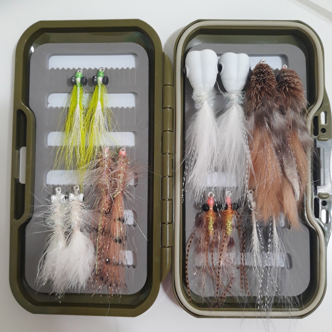 Saltwater Fly Assortment With Fly Box - Etsy