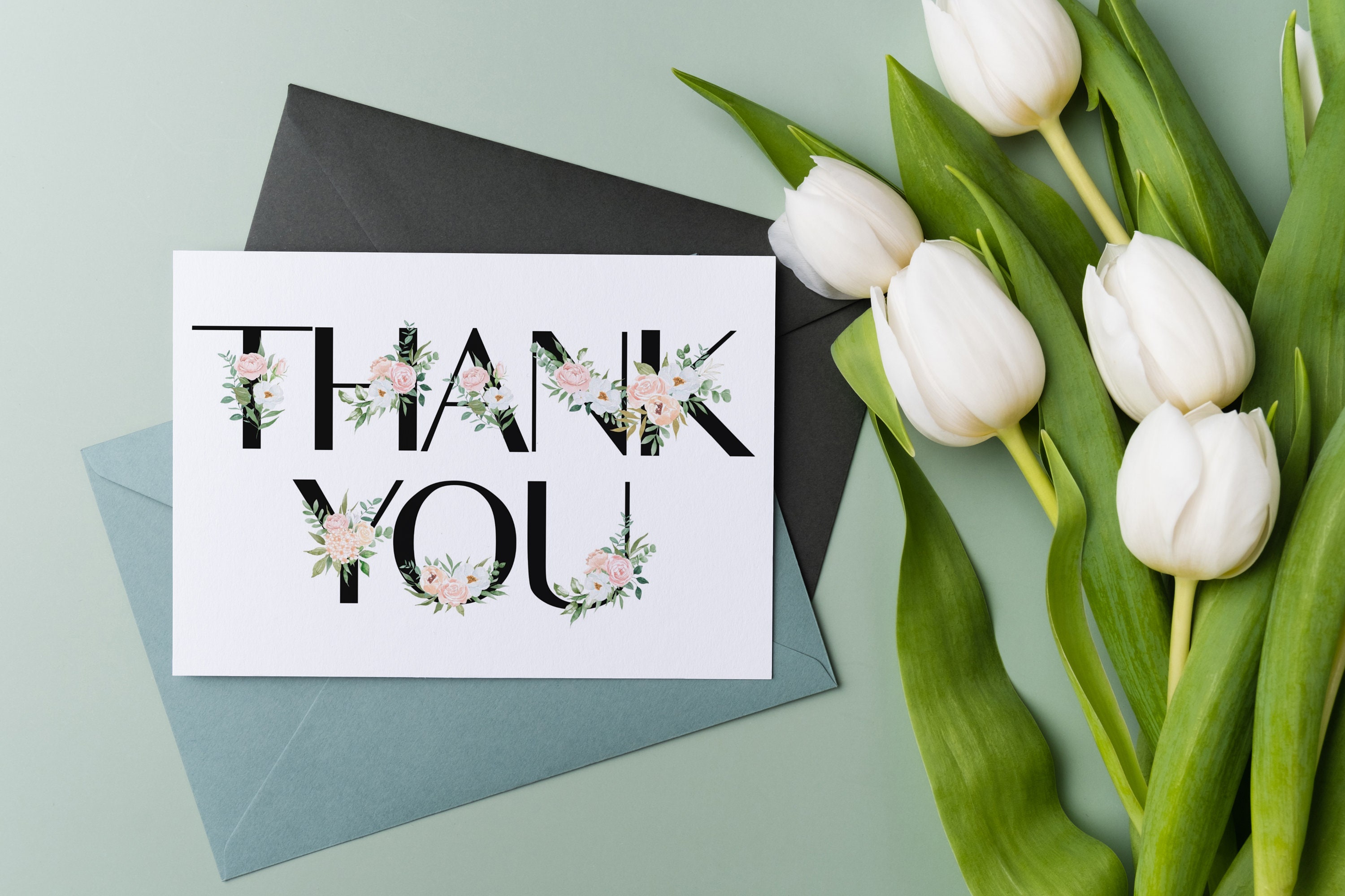 Tarjetas de agradecimiento imprimibles plegables / Tarjeta de agradecimiento imprimible PDF ...