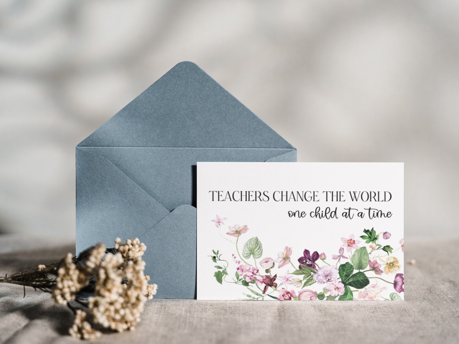 Floral Teachers Day Card | Printable Card for Teacher | Teachers ...