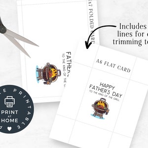 Printable Father's Day Card Funny | Grilling Father's Day Card | King ...