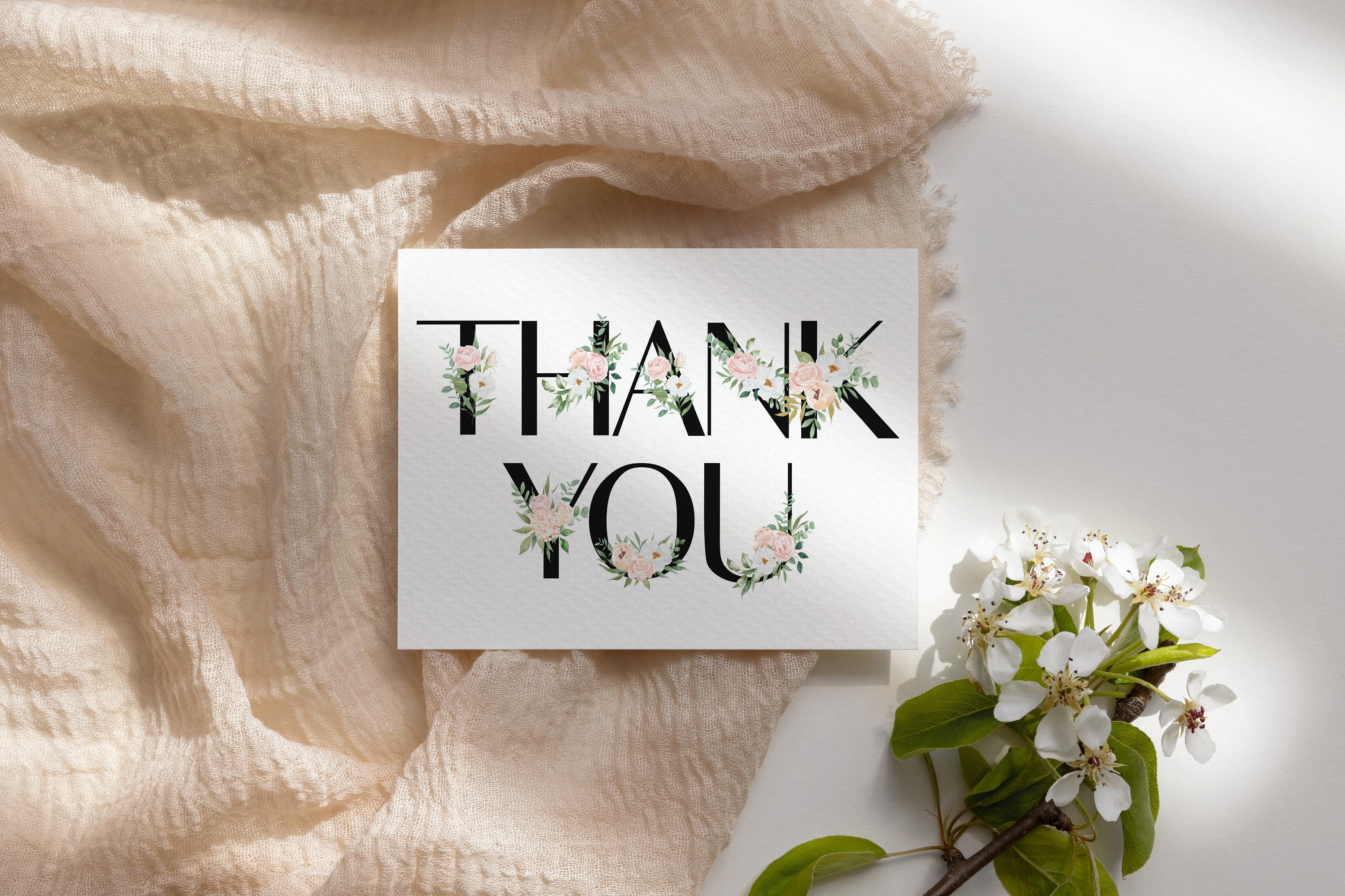 Foldable Printable Thank You Cards | Printable Thank You Card PDF ...
