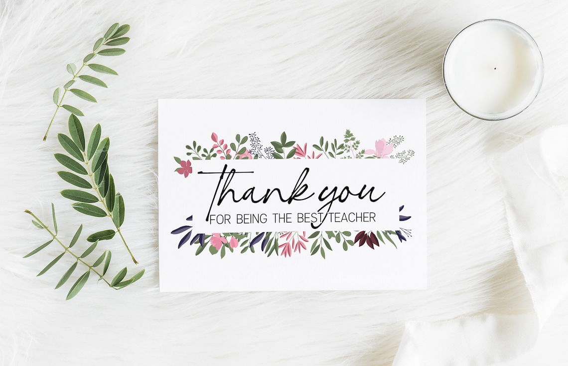 Teacher Appreciation Day Printable Cards Printable Gift for - Etsy