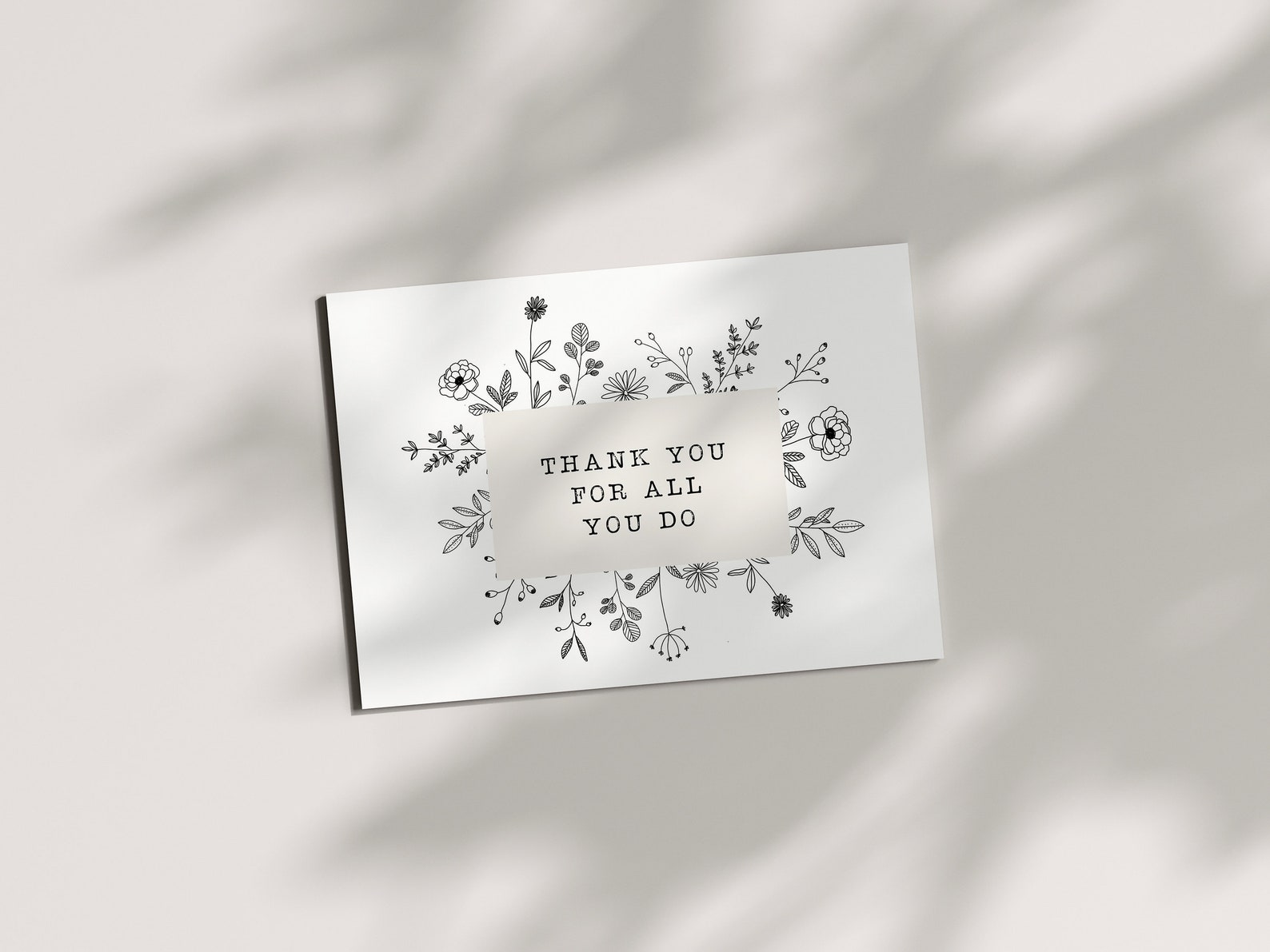 Digital Downloads Thank You Card | Printable Thank You Card PDF | Print ...