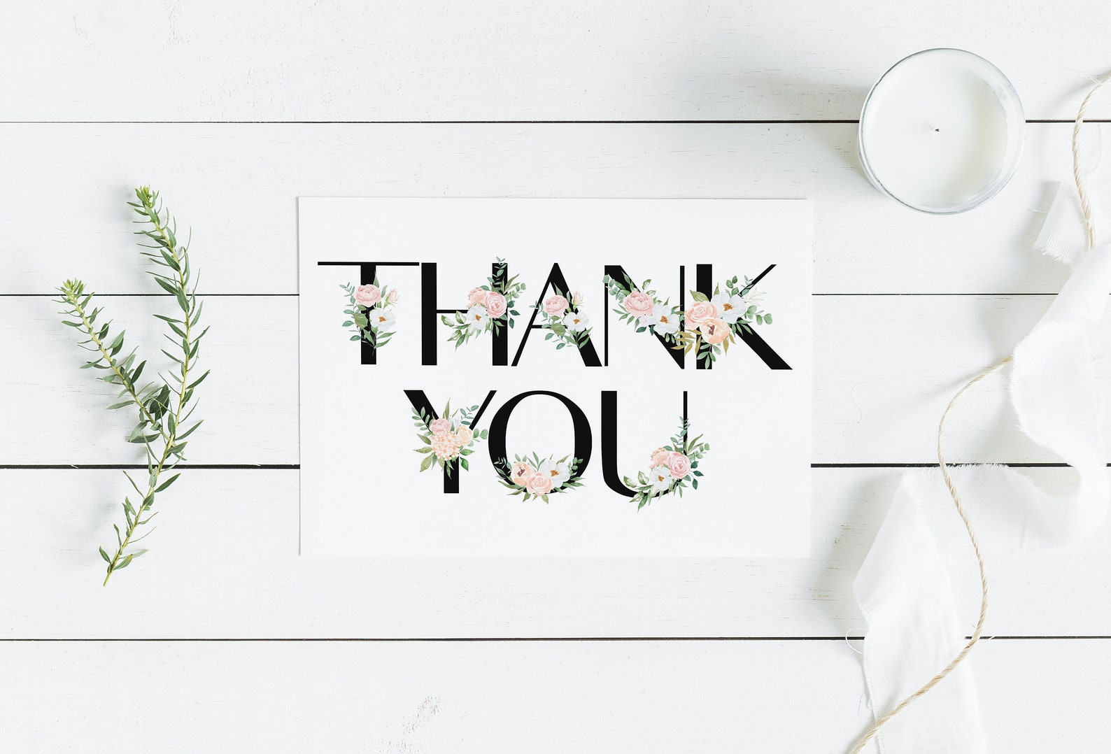 Foldable Printable Thank You Cards | Printable Thank You Card PDF ...