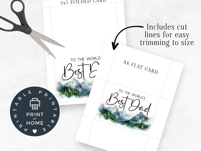 Best Dad Father's Day Card Printable Father's Day - Etsy