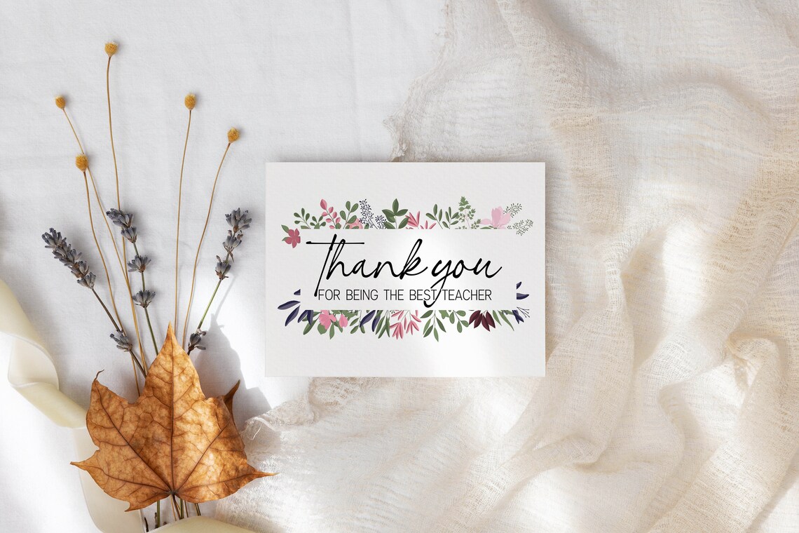 Teacher Appreciation Day Printable Cards Printable Gift for - Etsy