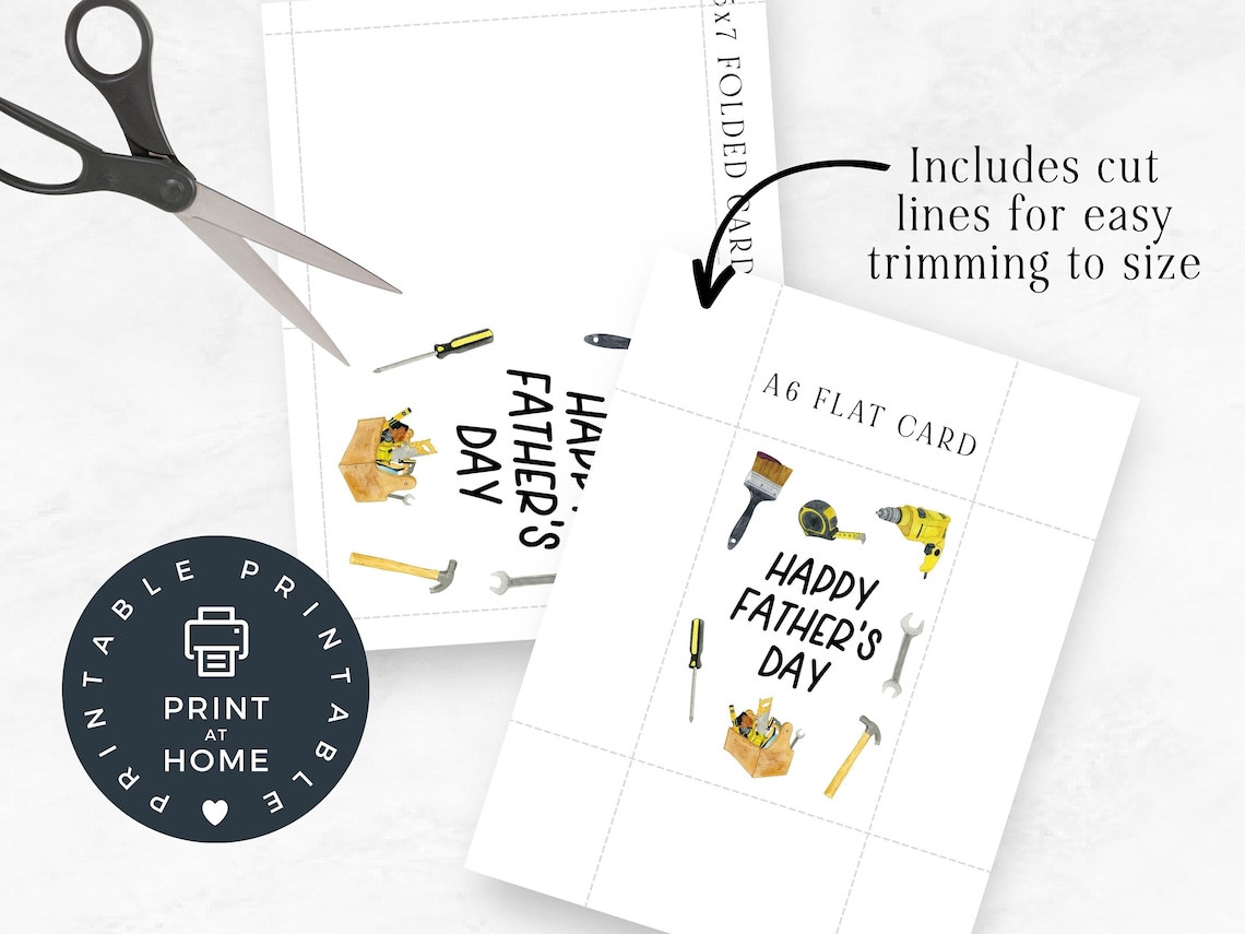 Handyman Father's Day Card Printable | Printable Happy Father's Day ...
