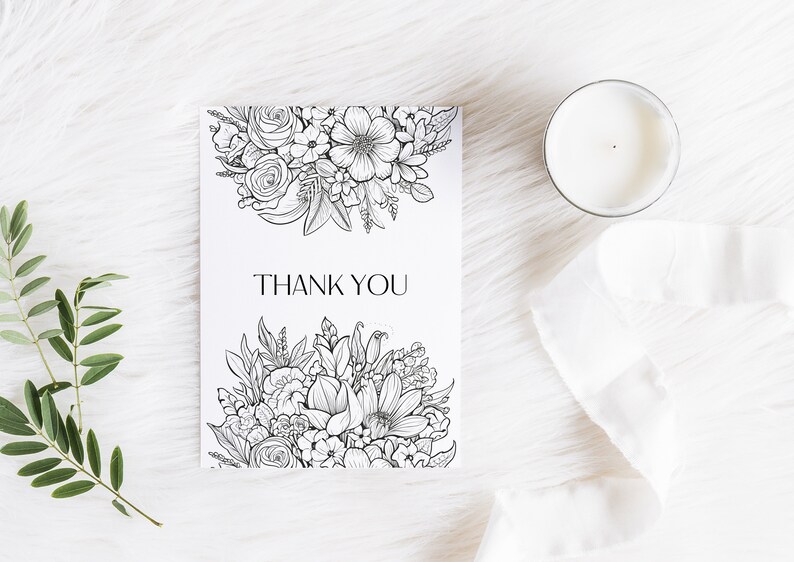 Printable Coloring Thank You Cards Printable Thank You Cards to Color ...