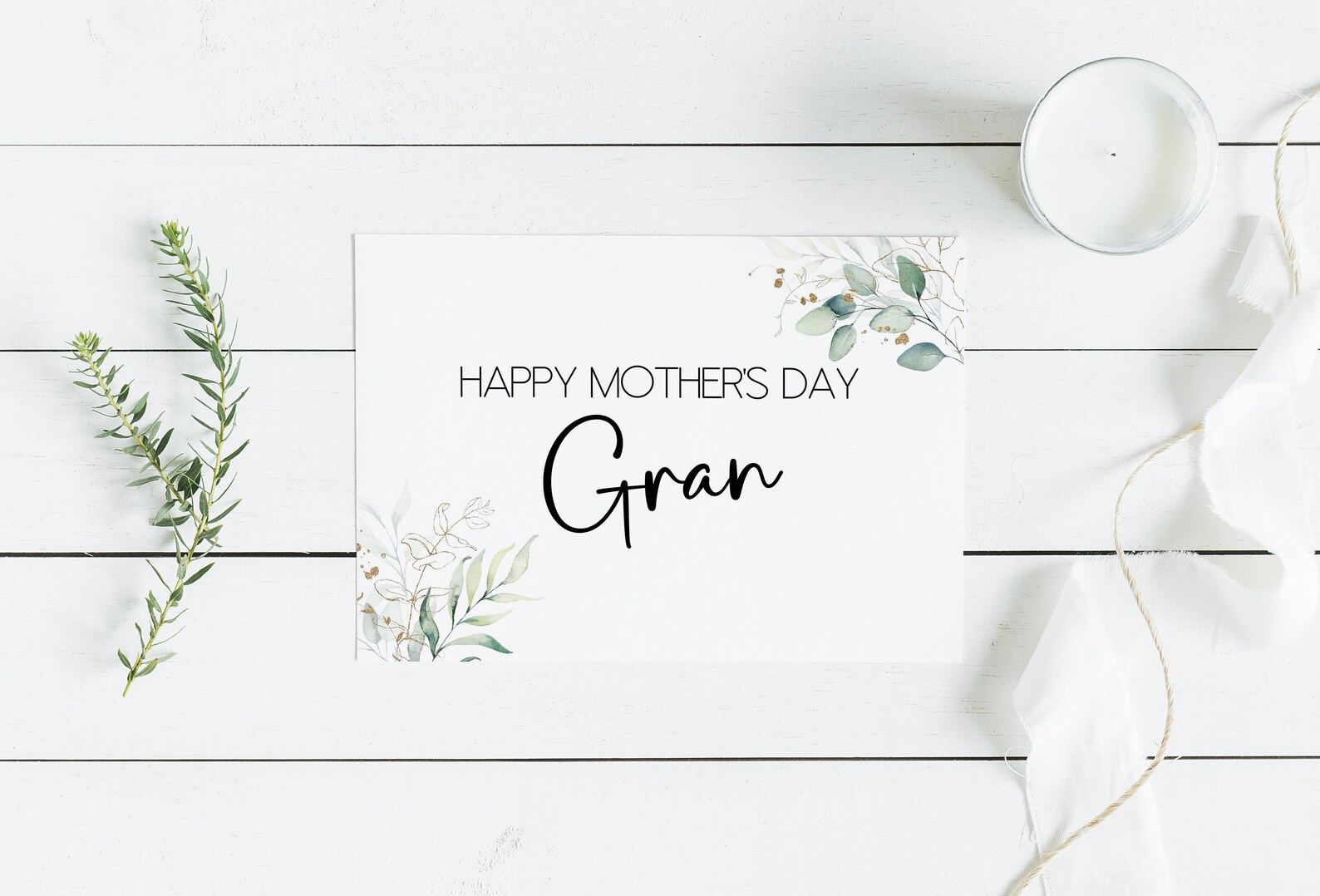 Printable Mothers Day Card for Gran | Printable Mother's Day Card PDF ...