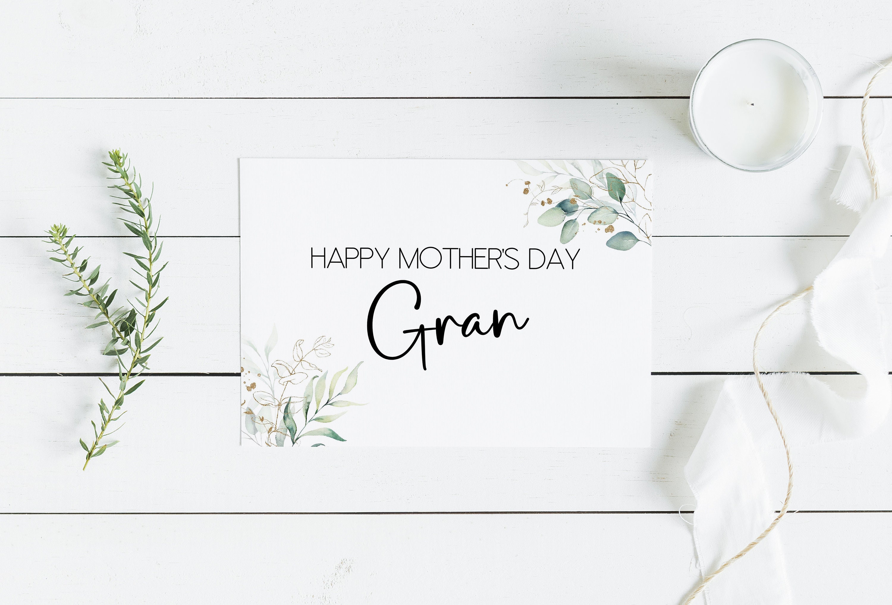 Printable Mothers Day Card for Gran | Printable Mother's Day Card PDF ...