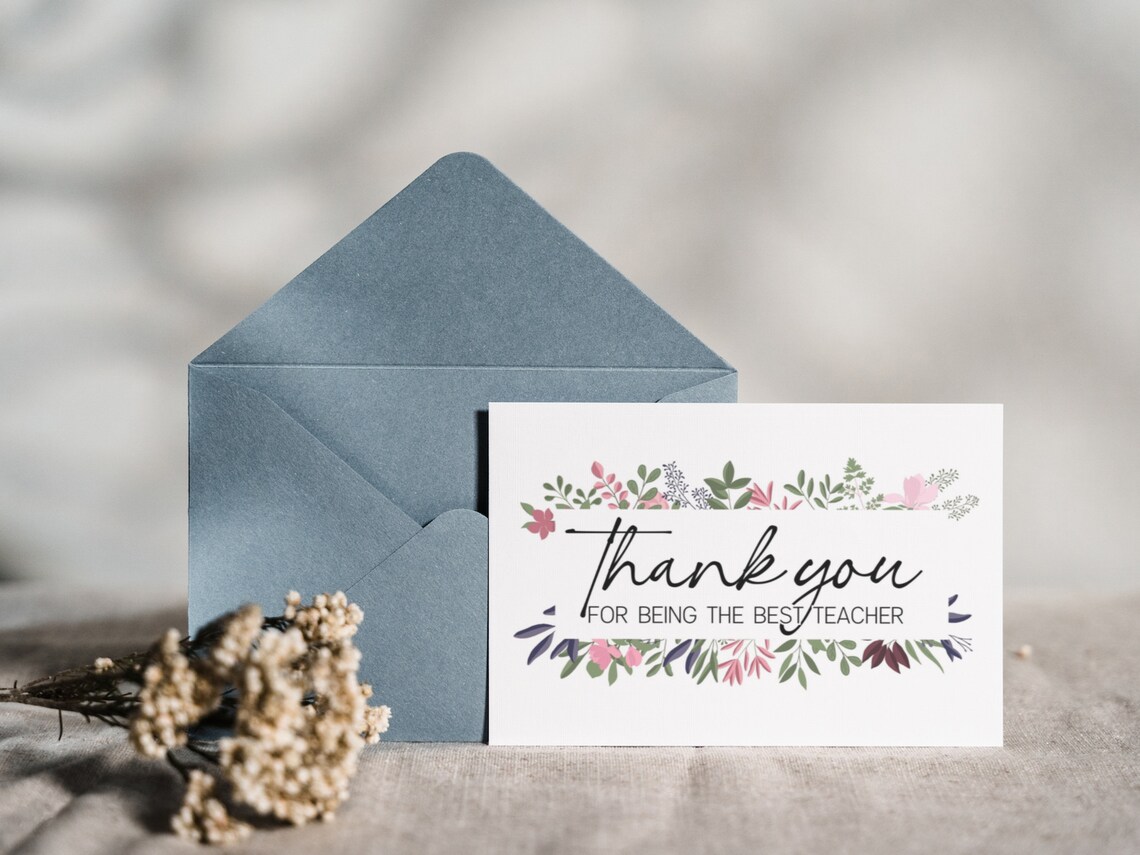 Teacher Appreciation Day Printable Cards Printable Gift for - Etsy