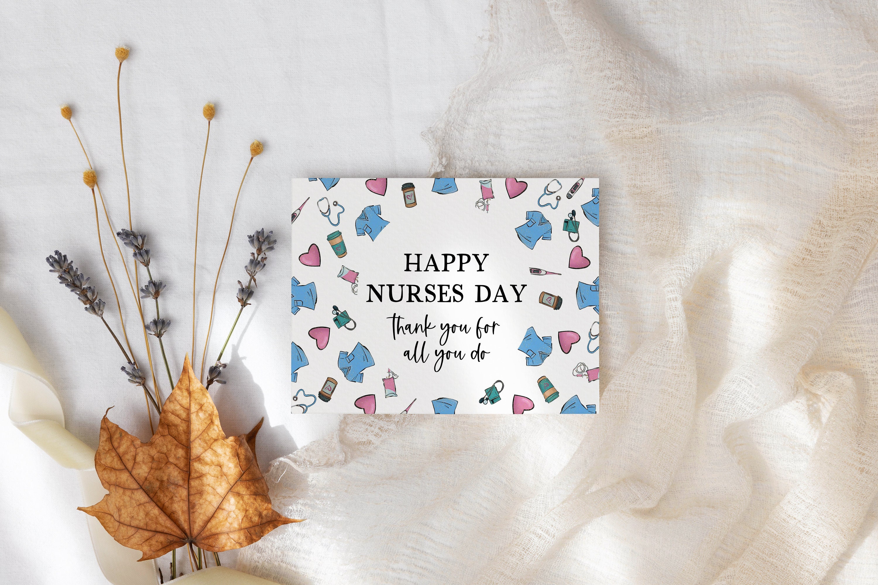 Nurses Day Thank You Card | Thank You Cards for Nurses Week | Nurse ...