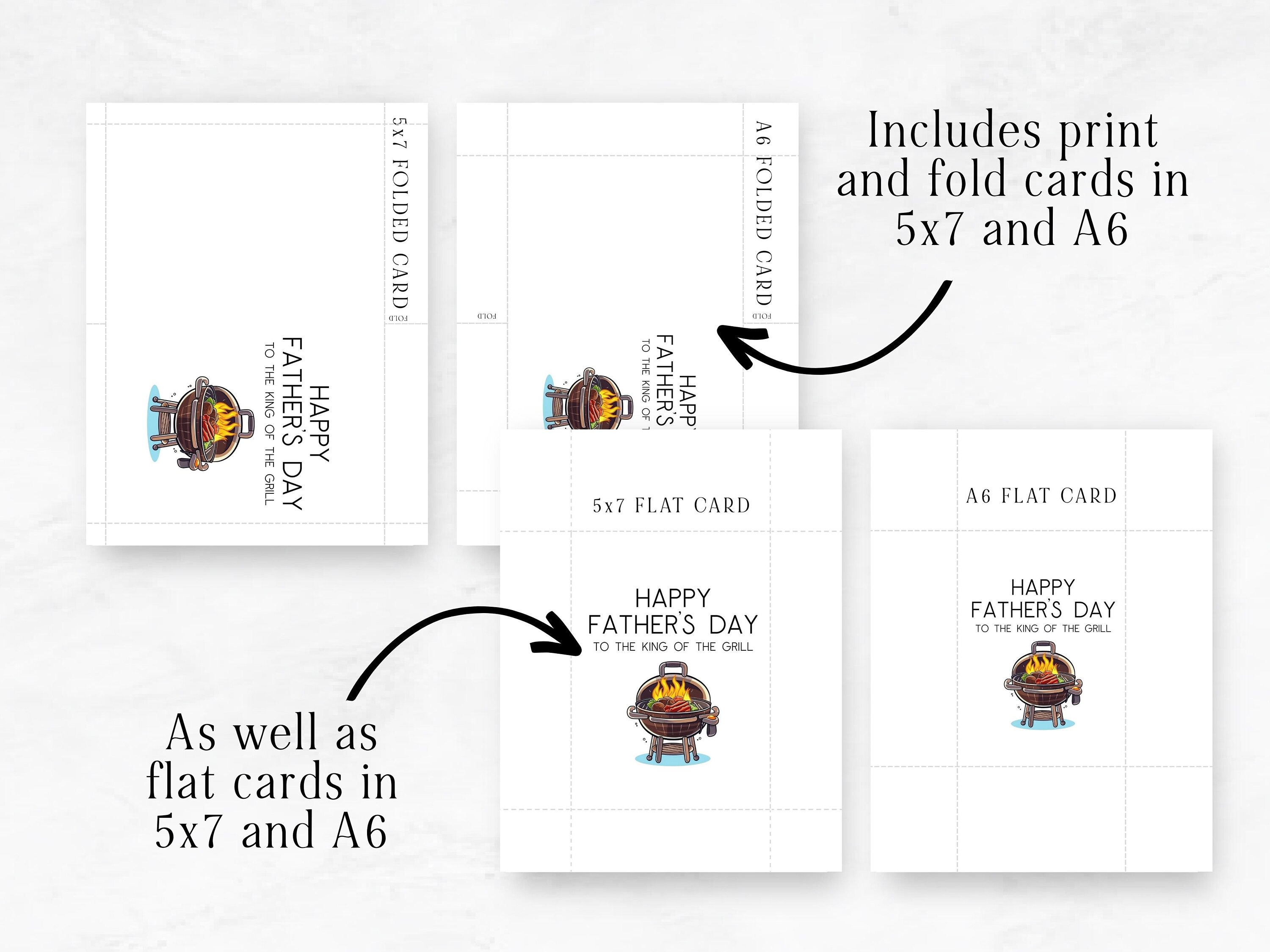 Printable Father's Day Card Funny | Grilling Father's Day Card | King ...