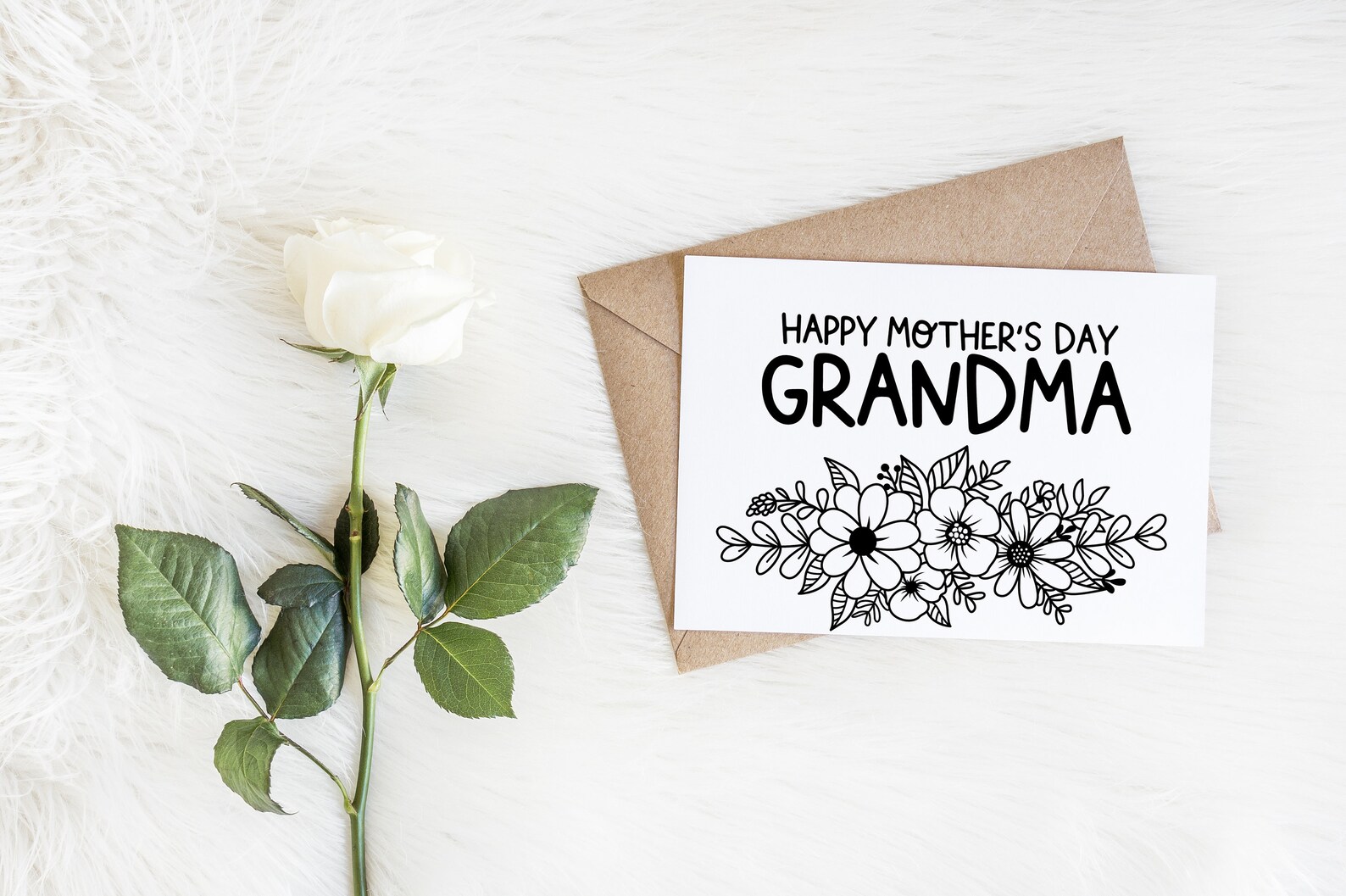 Coloring Mothers Day Card for Grandma | Printable Mother's Day Card ...