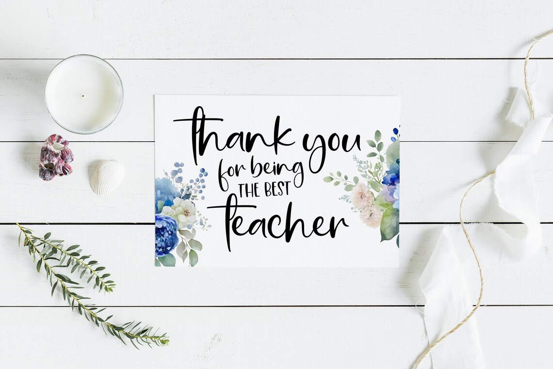 Colorful Teachers Day Thank You Card World Teachers Day Printable ...