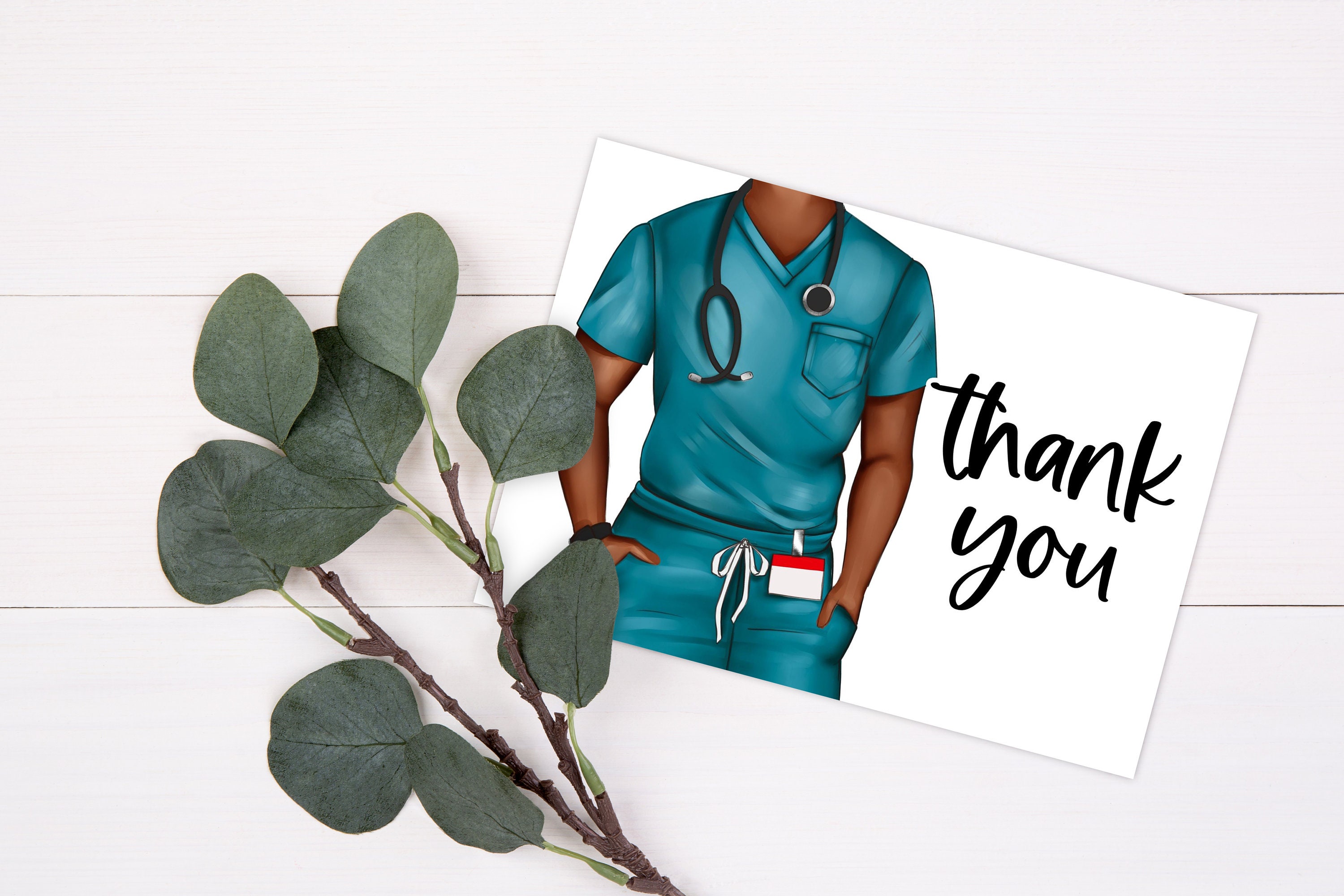 Male Nurse Thank You Cards Printable Bundle | Nurse Week Thank You ...