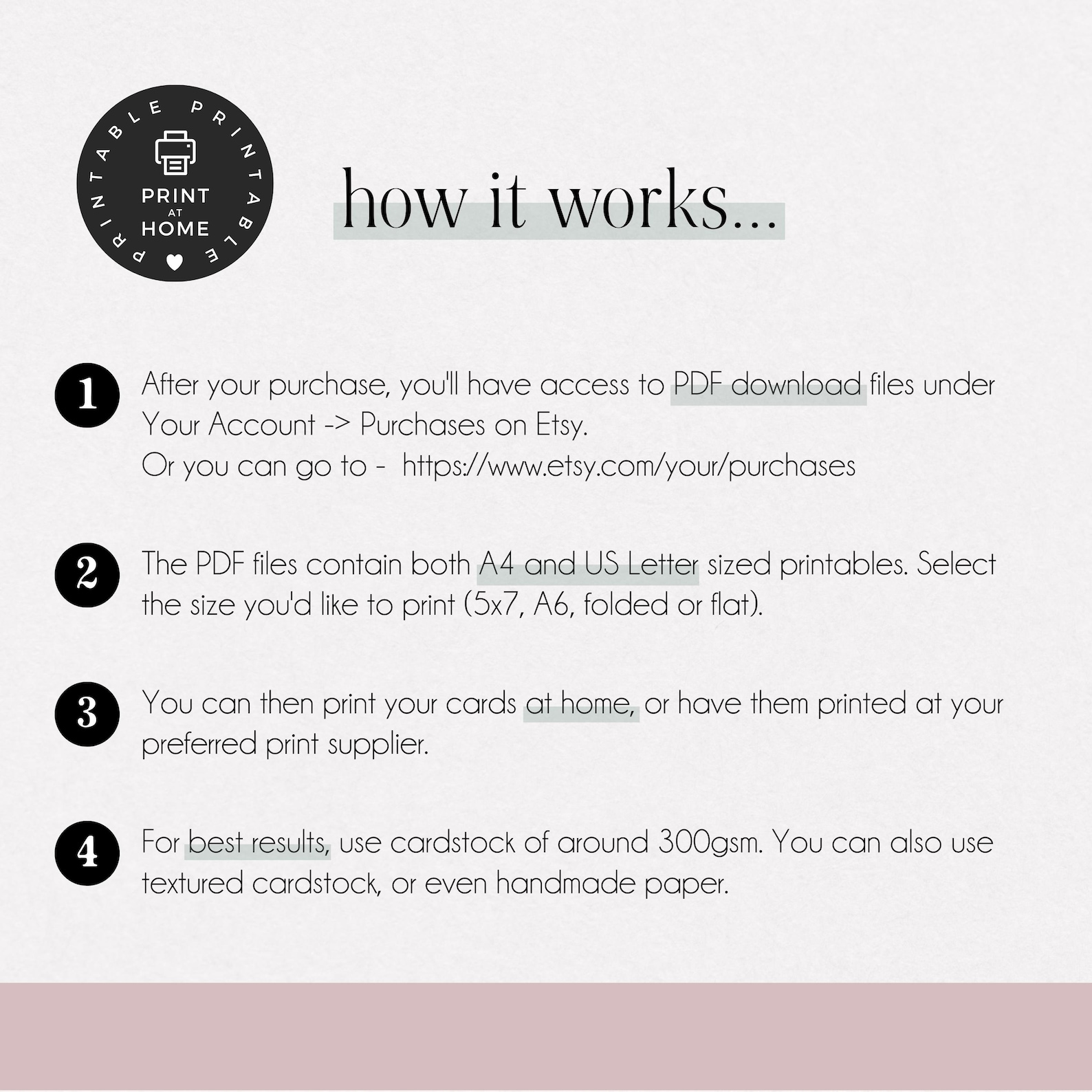 Mother's Day Poem Card Printable Mother's Day Floral Card PDF Card for ...