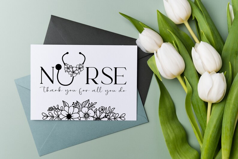 Nurse Thank You Cards Printable | Nurse Week Thank You Cards | Thank ...