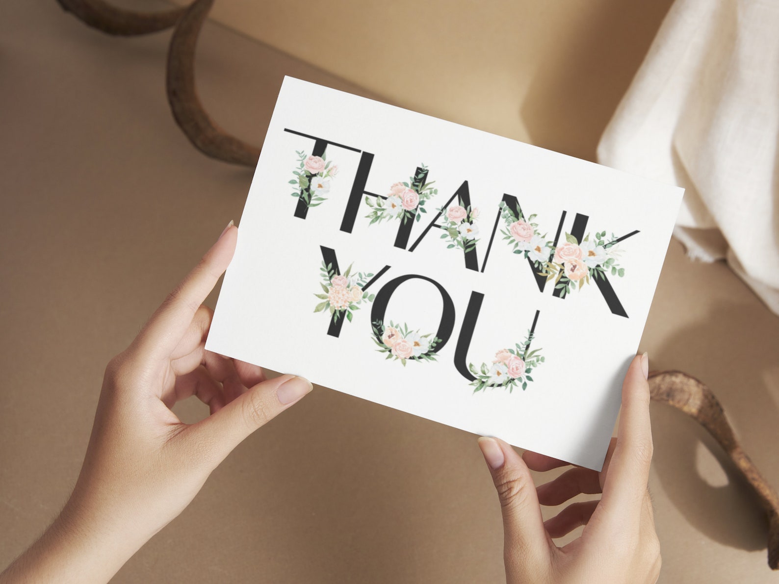 Foldable Printable Thank You Cards | Printable Thank You Card PDF ...