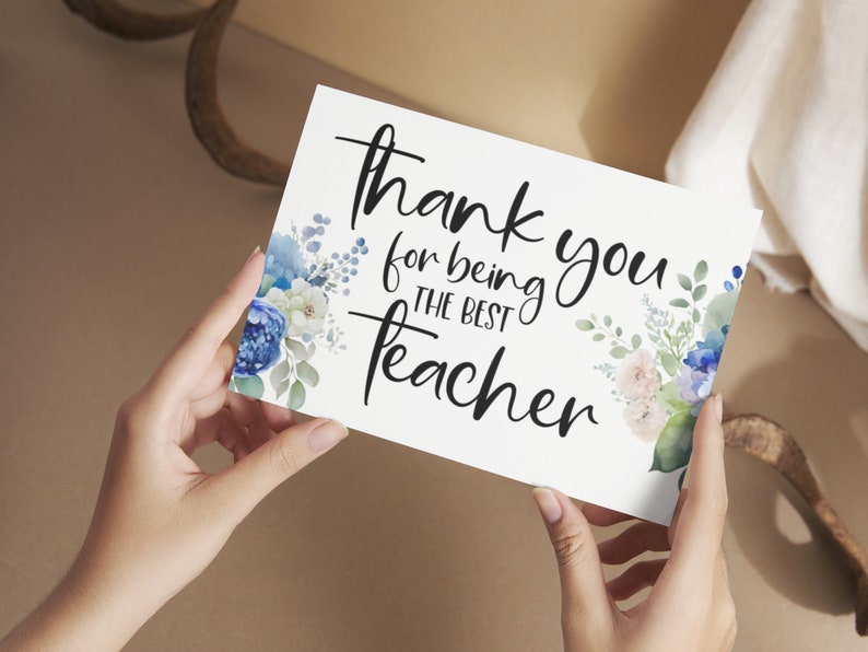 Colorful Teachers Day Thank You Card | World Teachers Day | Printable ...