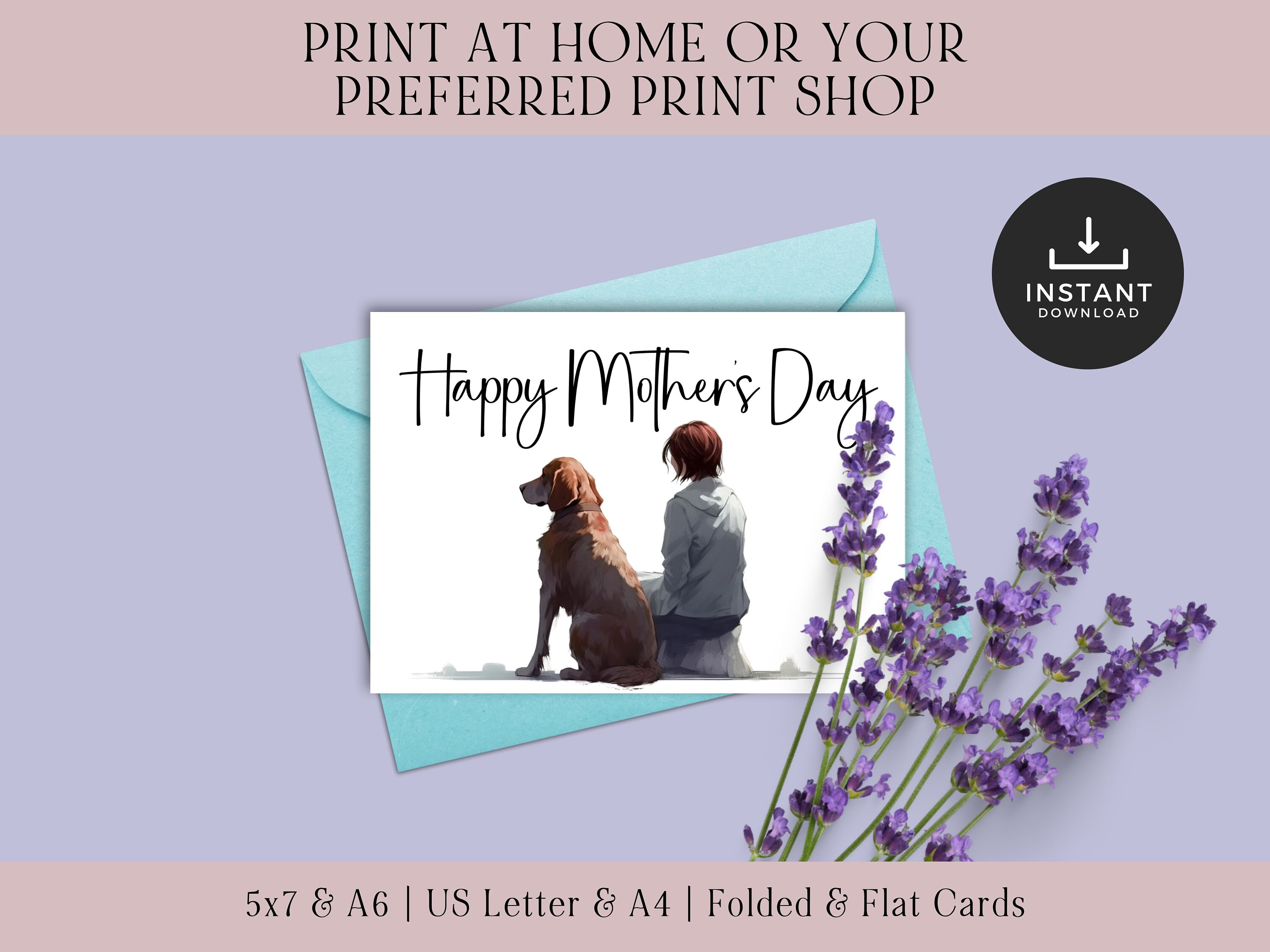Mothers Day Cards Printable Dog | Printable Mother's Day Card ...