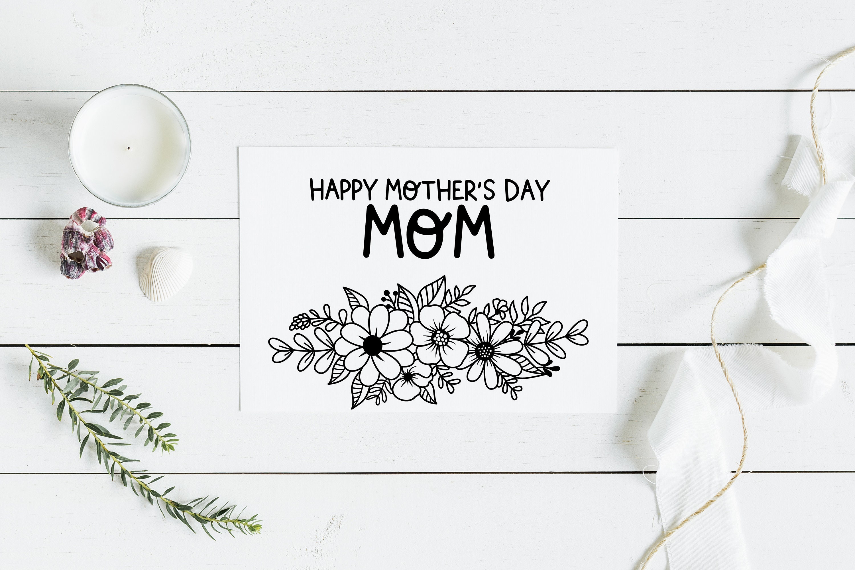 Printable Card for Mum Printable Mothers Day Coloring Cards Print and ...