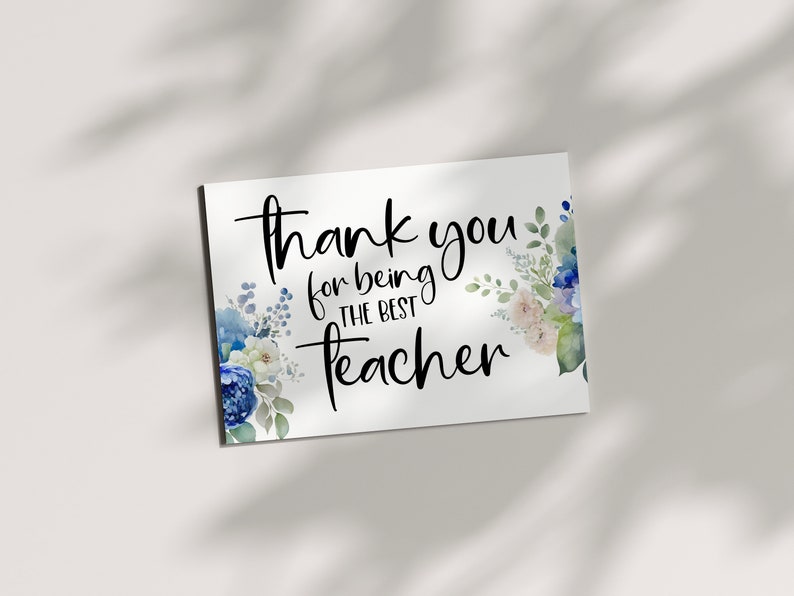 Colorful Teachers Day Thank You Card | World Teachers Day | Printable ...