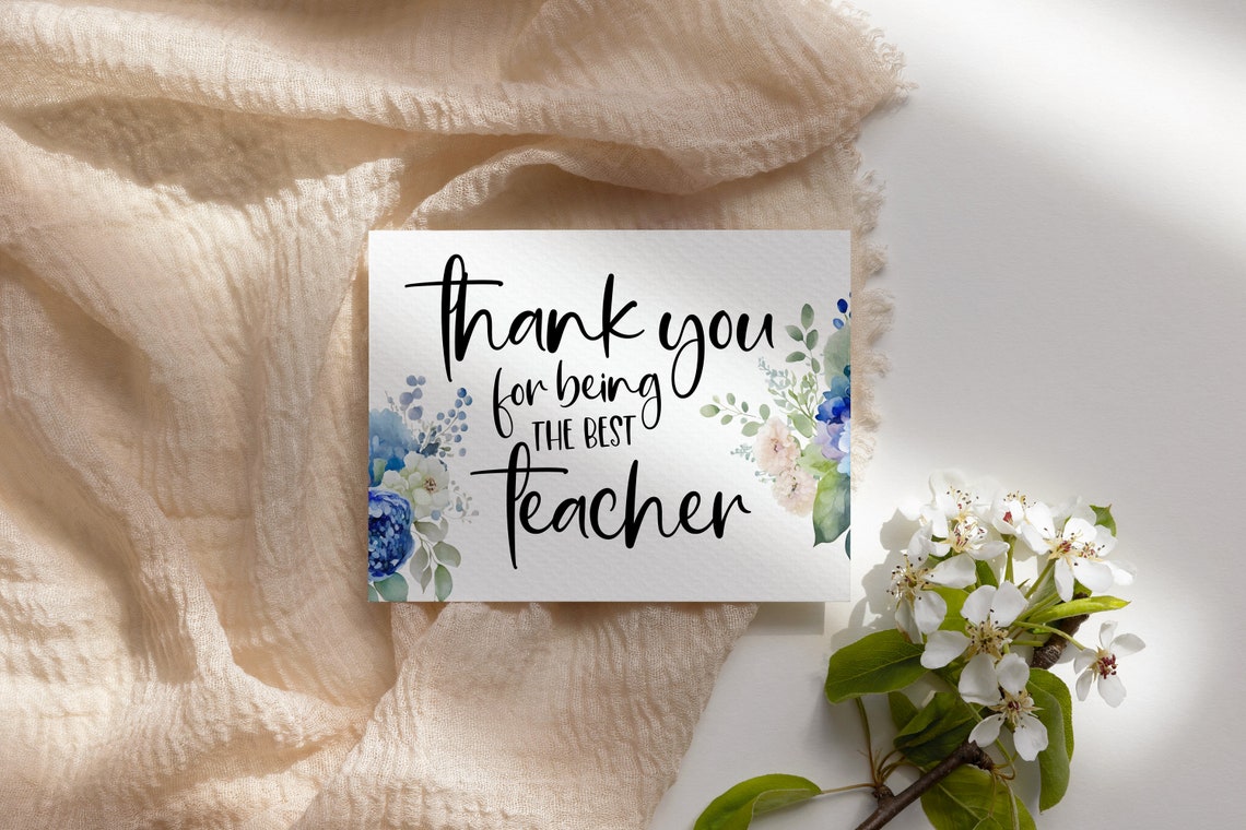 Colorful Teachers Day Thank You Card World Teachers Day Printable ...