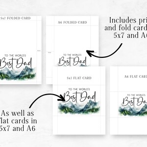 Best Dad Father's Day Card Printable Father's Day Card Printable ...