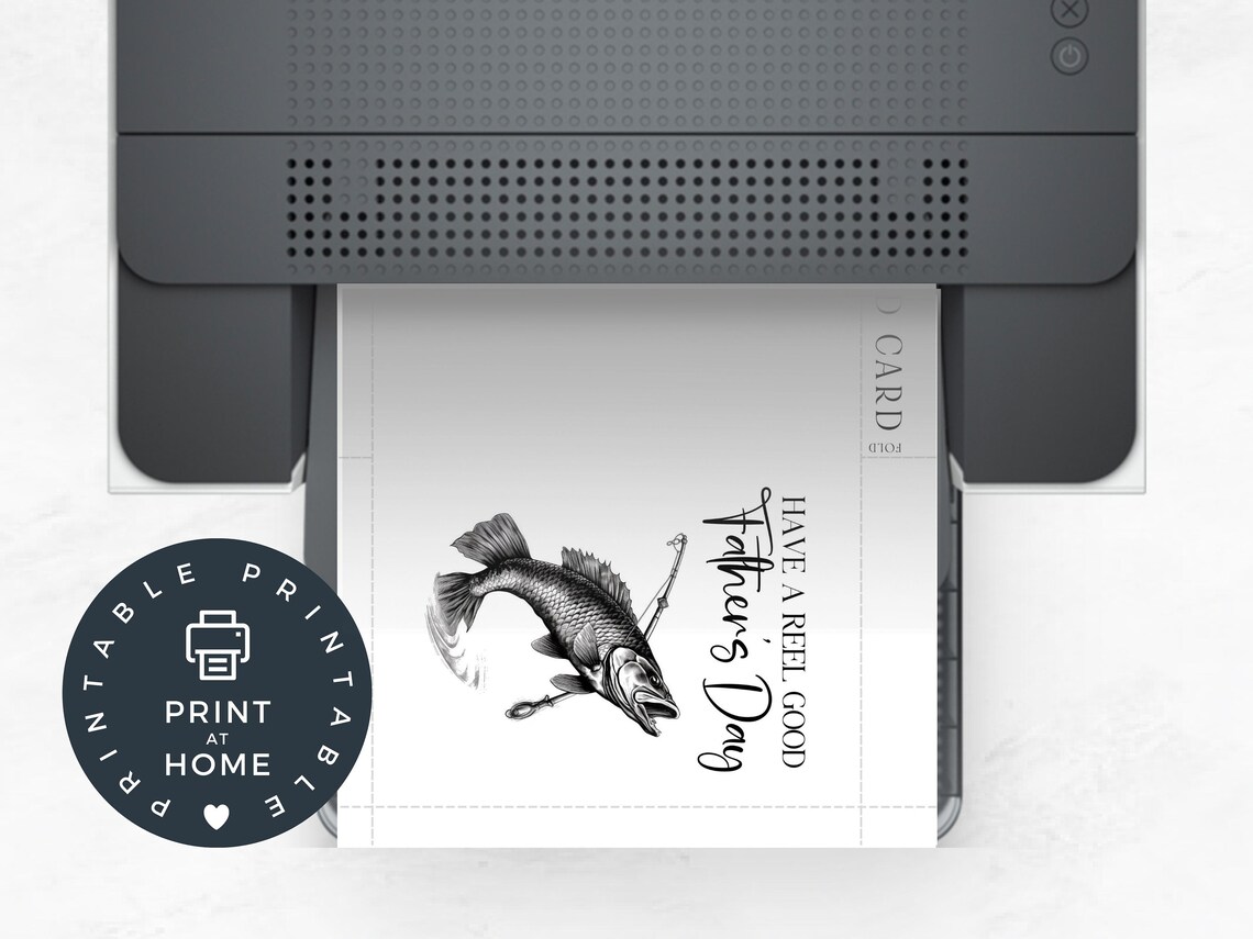 Printable Fishing Father's Day Card | Father's Day Card Printable ...