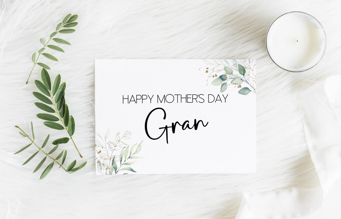 Printable Mothers Day Card for Gran | Printable Mother's Day Card PDF ...