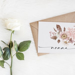 Printable Mothers Day Card for Nonna | Printable Mother's Day Card ...
