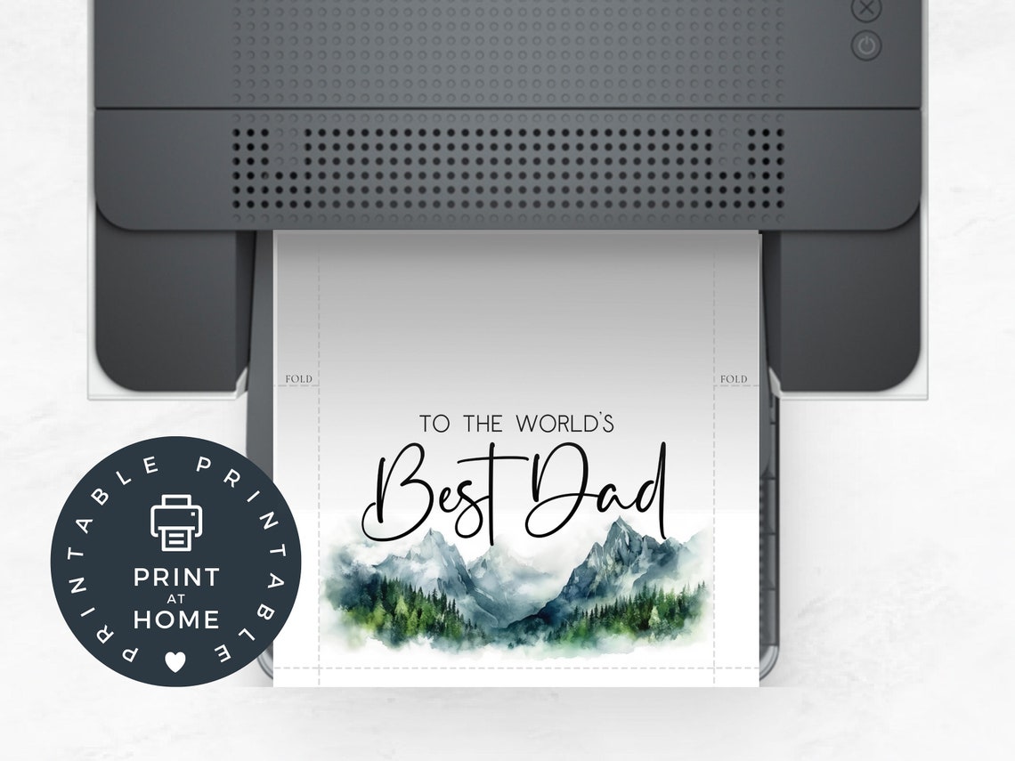 Best Dad Fathers Day Card Printable Fathers Day Card Printable