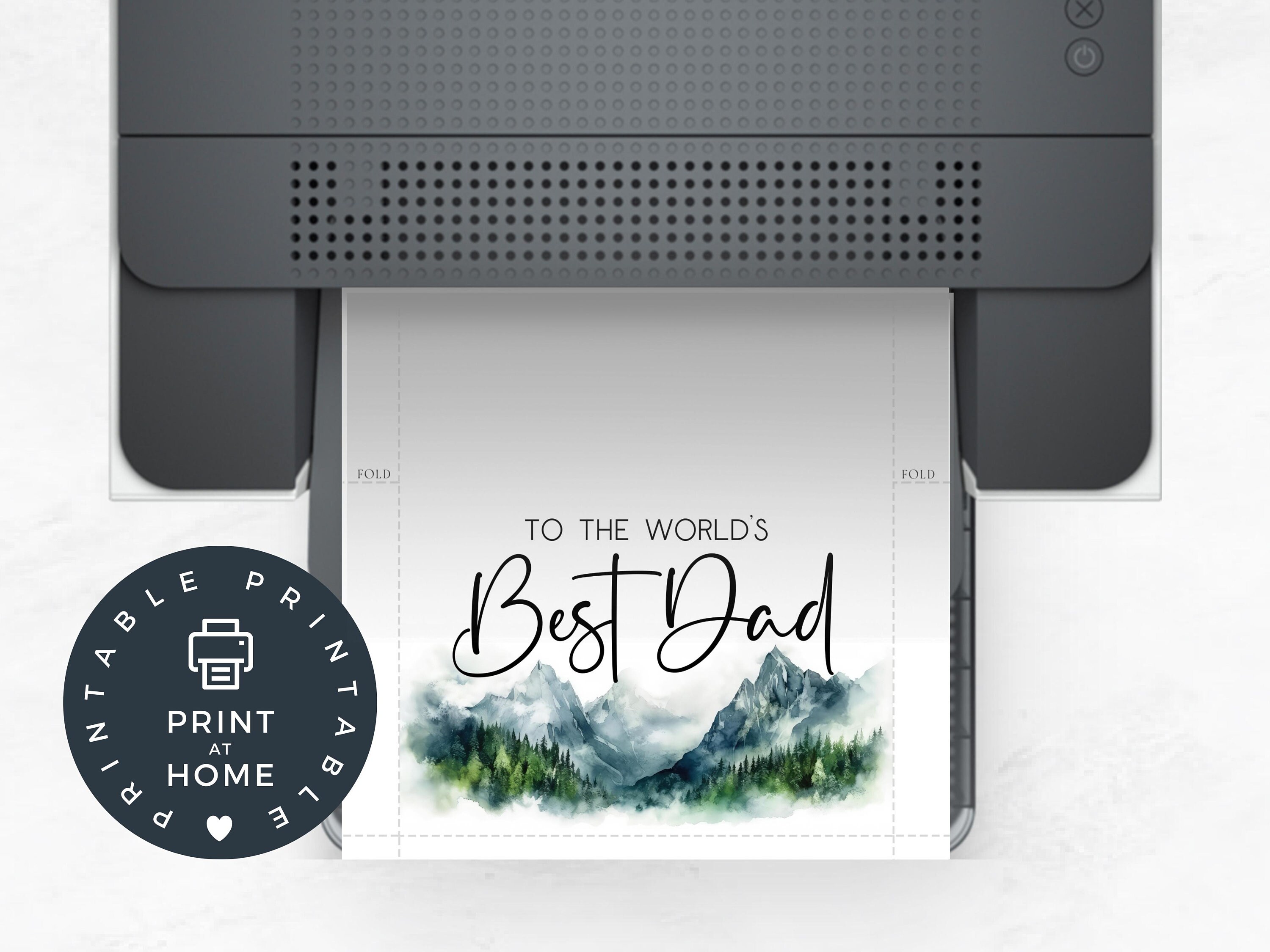Best Dad Father's Day Card Printable Father's Day Card Printable ...