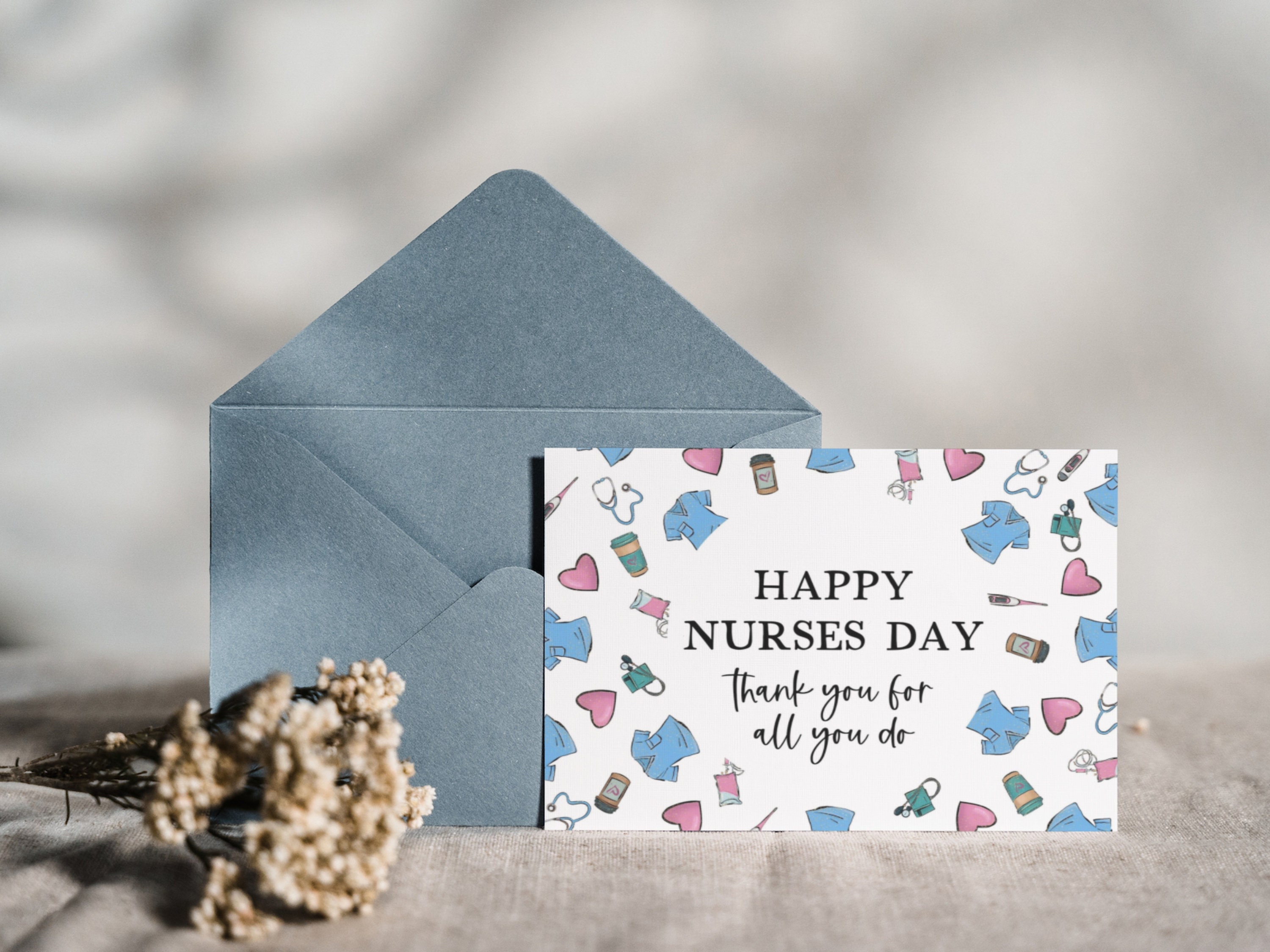 Nurses Day Thank You Card | Thank You Cards for Nurses Week | Nurse ...