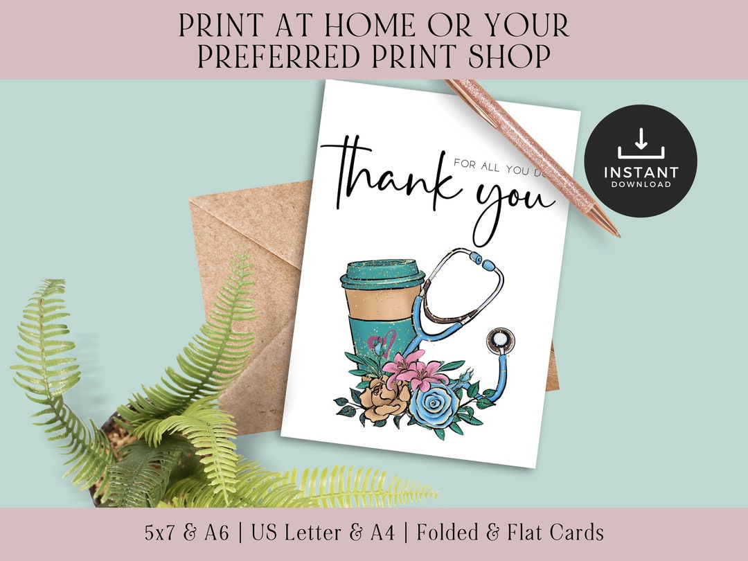 Nurses Week Thank You Cards | Thank You Cards for Nurses Week | Nurse ...