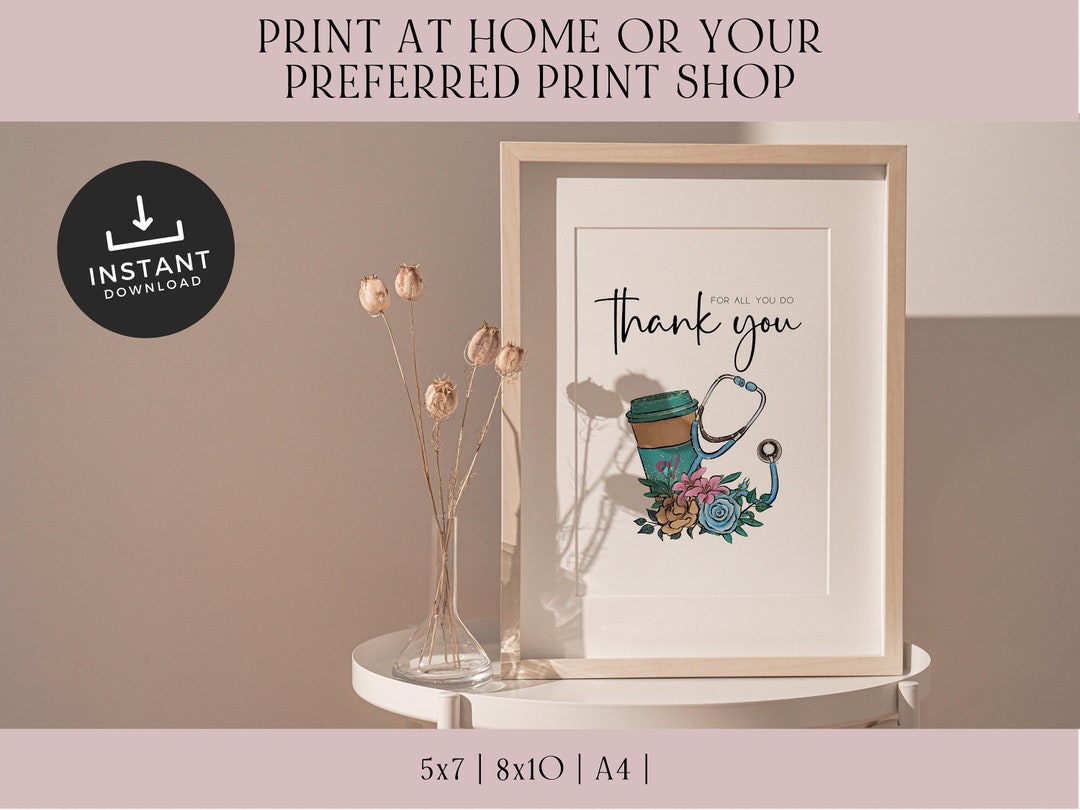 Nurses Week Thank You Poster | Thank You for Nurses Week Printable ...