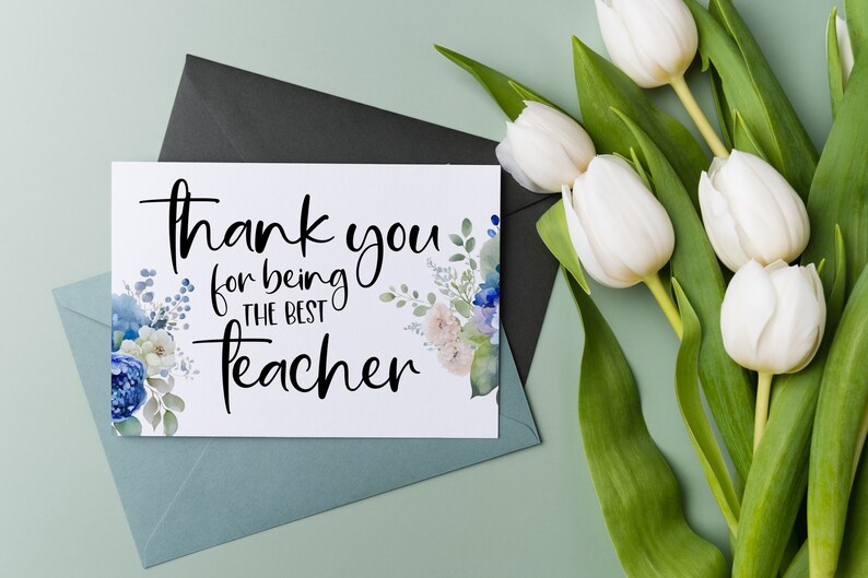 Colorful Teachers Day Thank You Card | World Teachers Day | Printable ...