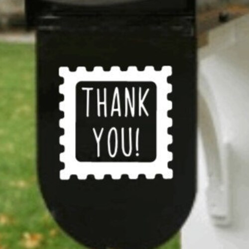 Thank You Mailbox Decal Mailbox Decal Postal Worker | Etsy