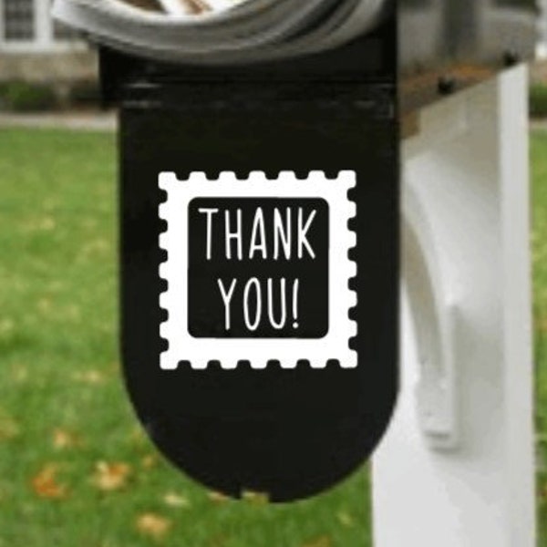 Thank You Mailbox Decal - Etsy