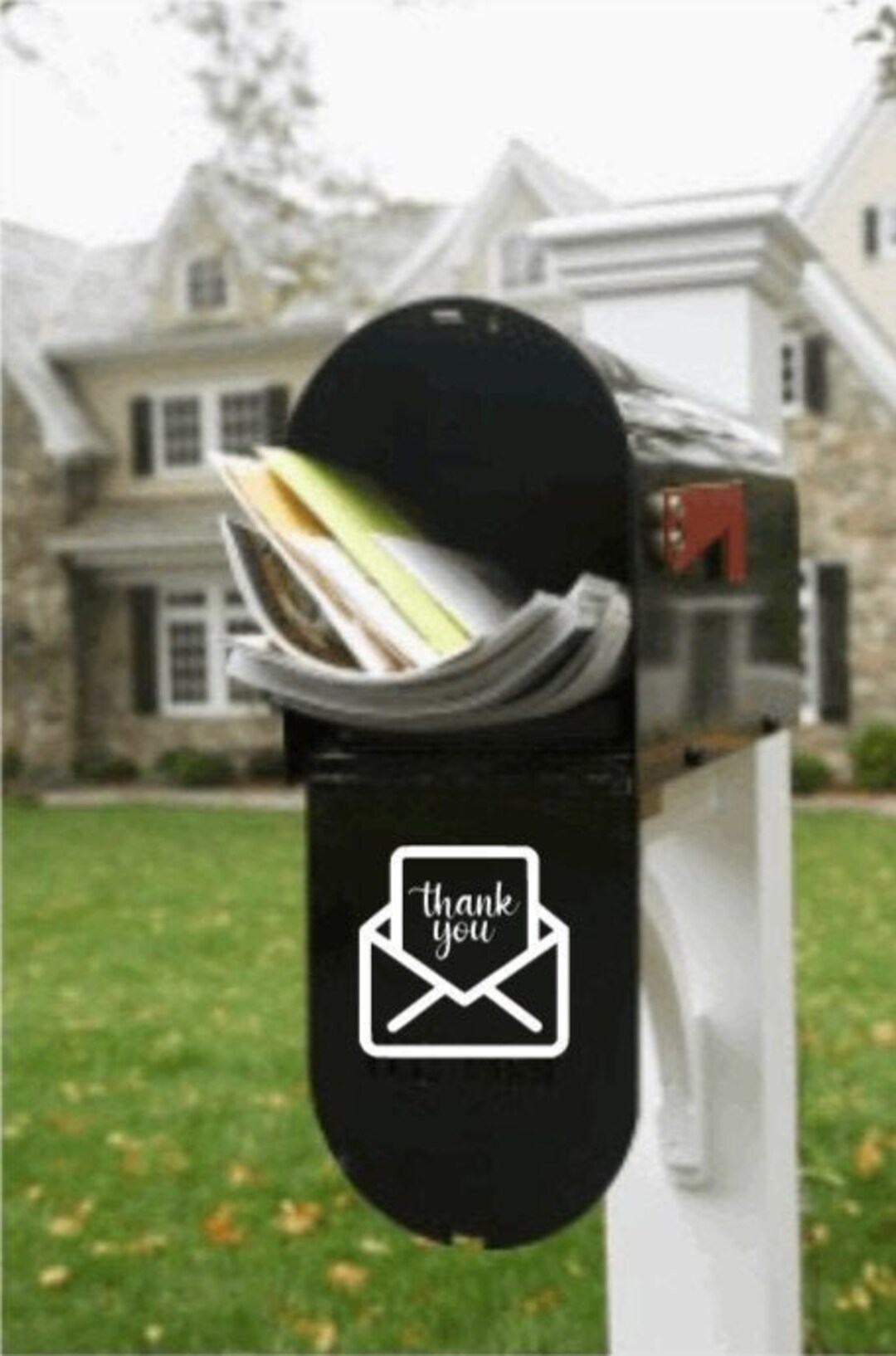 Thank You Envelope Mailbox Decal, Postal Worker Appreciation, Gift for ...